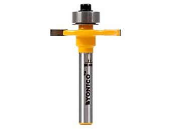 Yonico 14081q 1/8-Inch Height X 3/8-Inch Depth Slot Cutter Router Bit 1 ...