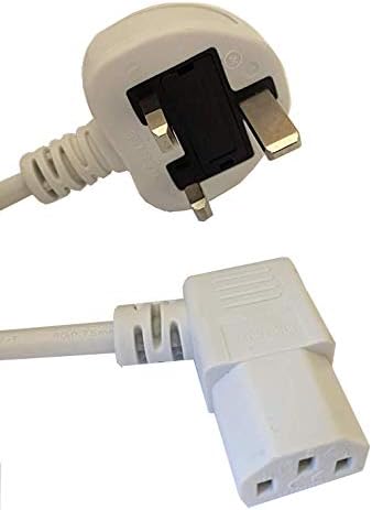 electrosmart 10m Mains Power Cable with 90 Degree Right Angled Kettle ...