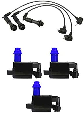 Amazon.com: ENA Set of 3 Ignition Coil and Wire Set Compatible with ...