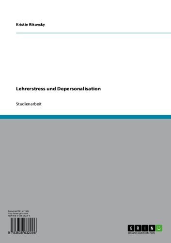 Amazon.com: Lehrerstress und Depersonalisation (German Edition) eBook ...