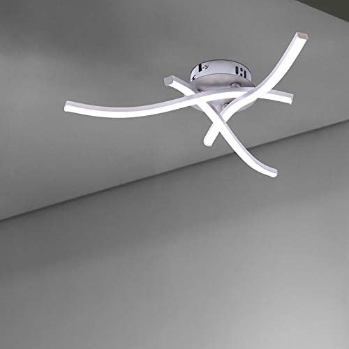 LED Ceiling Light - Elegant Curved Design Ceiling Lights, 3 Built-in ...