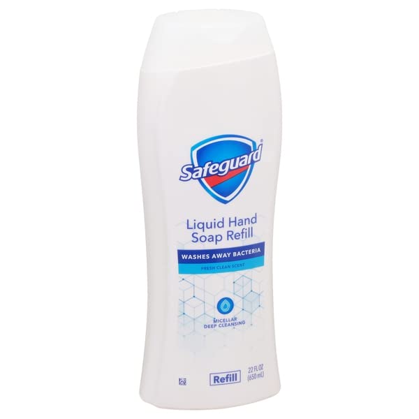 Amazon.com : Safeguard, Hand Soap Fresh Clean Scent Refill Liquid, 22 ...