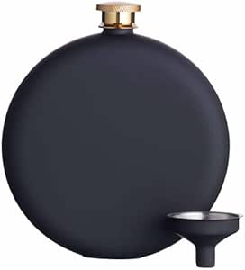 Amazon.com | BarCraft Luxury Stainless Steel Hip Flask with Decanting ...