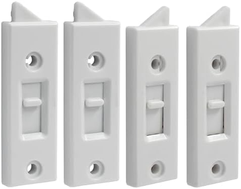 Prime-Line F 2737 2-9/16 In., White Plastic, Spring-Loaded Tilt Latch ...