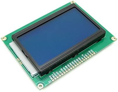 5V 12864 LCD Display Module 128x64 Dots Graphic Matrix Blue Backlight ...