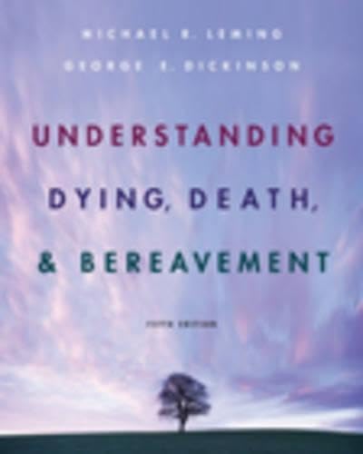 Amazon.com: Understanding Death, Dying, and Bereavement: 9780155066182 ...