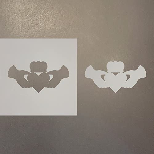 Amazon.com: Claddagh Reusable Mylar Stencil - Art Craft Supplies New ...
