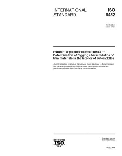 ISO 6452:2000, Rubber- or plastics-coated fabrics - Determination of ...