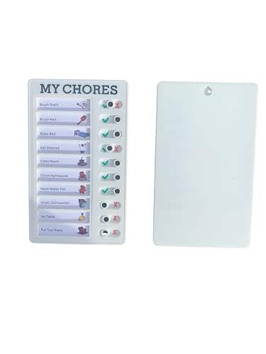 Amazon.com: My Chores Reusable Sliding Checklist - Set of 2 : Office ...