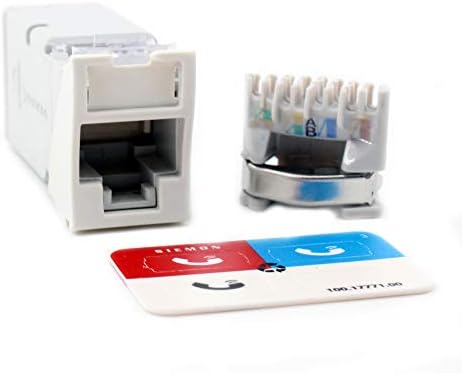 Amazon.com: Siemon Z6-02 ZMAX Hybrid CAT6 Modular Jack, UTP, RJ45 ...