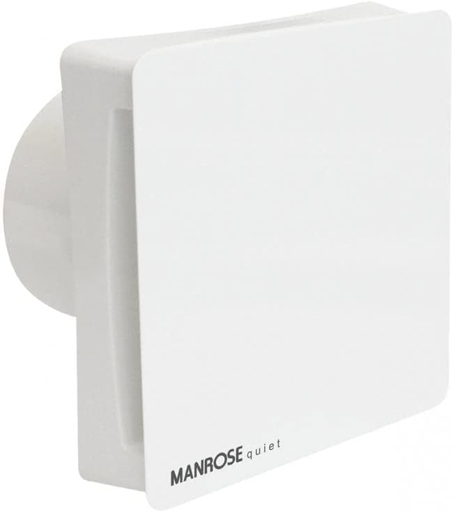 Manrose QF100T Quiet Extractor Fan with Timer for 4"/100mm Duct ...