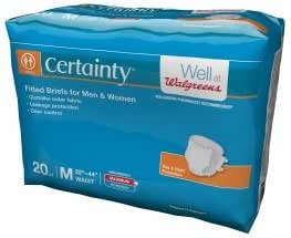 Amazon.com: Walgreens Certainty Fitted Briefs , Medium, 20 ea : Health ...