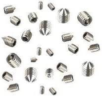 Grub Screws Metric Thread (Mixed 40 PACK) A2 Stainless Steel Cone Point ...