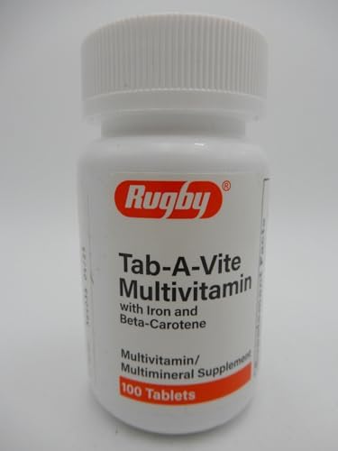 Amazon.com: Rugby Tab-A-Vite Multivitamin with Iron and Beta-Carotene ...