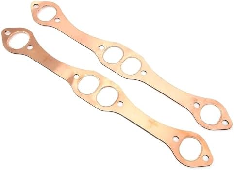 Amazon.com: RBBIRN 2pcs Reusable SBC Oval Port Copper Header Exhaust ...