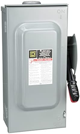 Square D - HU362RB Heavy Duty Safety Switch, Non-Fusible, 60-Amp, 600V ...