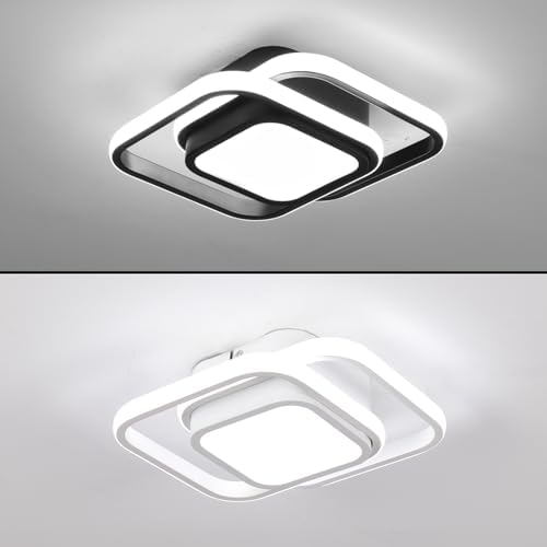 CANEOE 2 Packs Square Modern LED Ceiling Light Fxitures,Small Ceiling ...