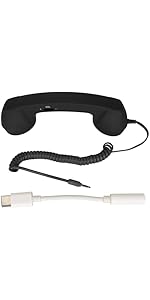 Amazon.com : Telephone Handset for Cellphone, Retro Phone Handset with ...