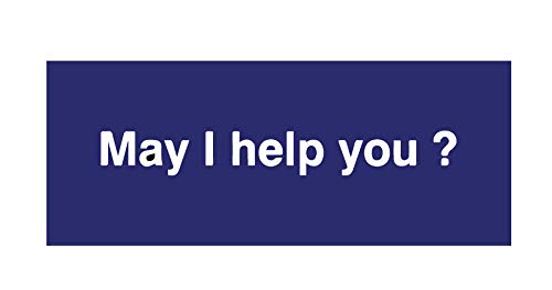Signever May I help you Sign Board With Double side adhesive tape-Vinyl ...
