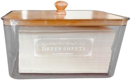 Amazon.com: RSQAZQ Dryer Sheet Holder, Laundry Dryer Sheet Container ...