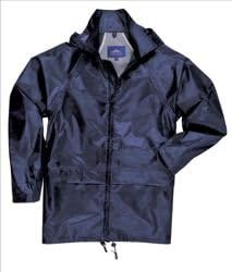 Amazon.com : Portwest Pacific Rain Jacket EN343 Protection Navy Medium ...