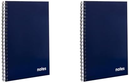 Collins Essential A4 Spiral Wiro Ruled Notebook 80 pages Dark Blue ...