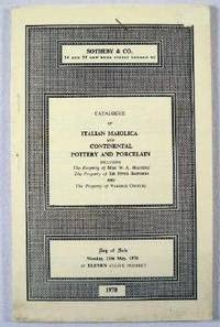 Sotheby's : Italian Maiolica and Continental Pottery and Porcelain ...