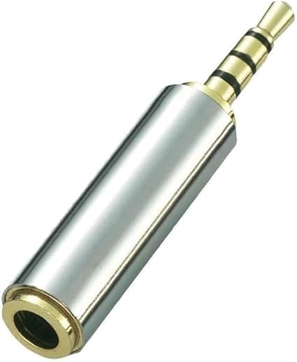Prax Decor Audio Adapter 2.5mm Male to 3.5mm Female Metal Converter ...