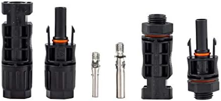 Elmex MC4 Straight Male and Female Connector (Pack of 10) for Solar ...