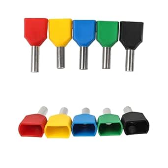 100-piece Set of Wire end Double-Wire Tube Insulated Crimp Terminal ...