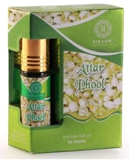 Follow Fragrances Mogra Phool Attar 6ml | Unisex Arabic & French Blend ...