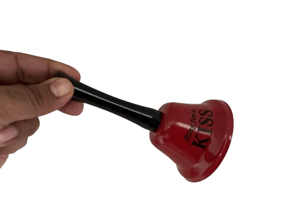 Jagmag® Hand Bell- Ring for KISS, Metallic Hand Bell Ring for Kiss/Ring ...