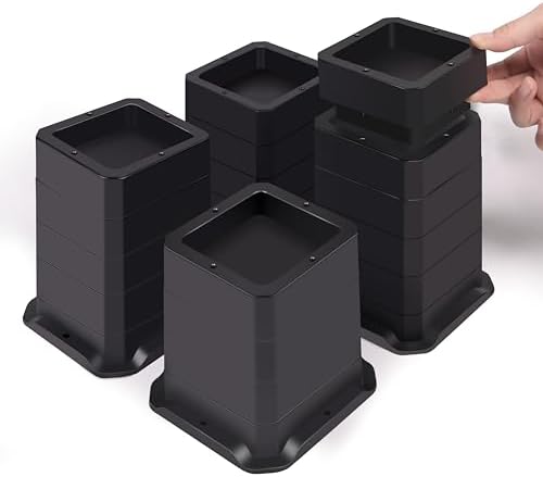 Amazon.com: Sunifier Bed Risers Heavy Duty 3,4,5,6,7,8,9,10 inch ...