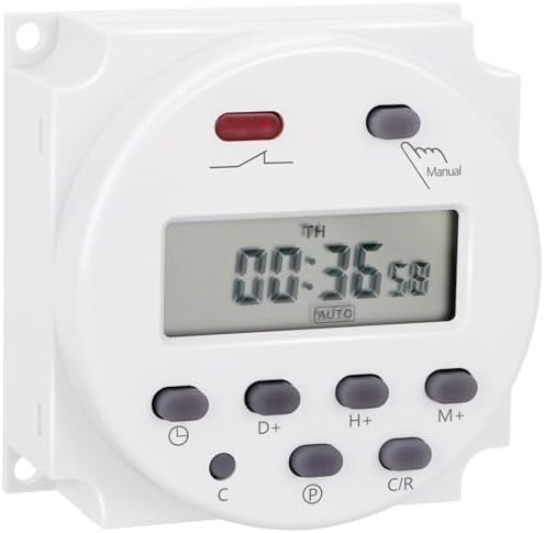 Baomain CN101A Digital LCD Power Programmable Timer Time Switch Relay ...