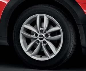 MINI Genuine 17" Light Alloy Wheel Double Spoke 5-Star R124 Silver ...