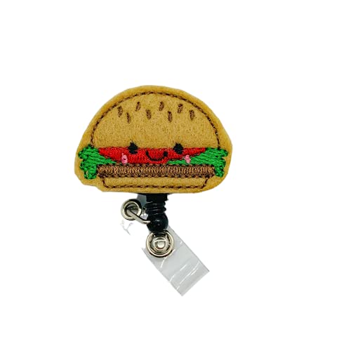 Amazon.com: Burger Badge Reel, Retractable Hamburger ID Holder, Food ...