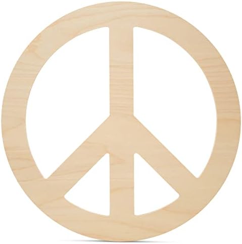 Amazon.com: Peace Wood Cutouts 12 x 12-inch, Pack of 3 Unfinished Wood ...