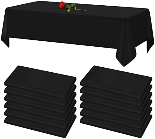 Amazon.com: ITWMTTO 10 Pack Black Tablecloth for Rectangle,60x102 Inch ...