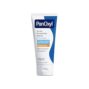 Amazon.com: PanOxyl Acne Foaming Wash for face & body Benzoyl Peroxide ...