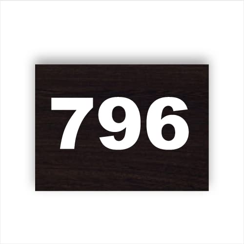 Number - 796, Wooden Number Plate, 18mm Thickness Wood Board,Wood Board ...