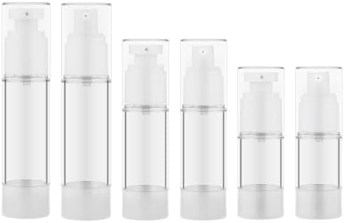4 Pcs Refillable Clear Travel Pump Bottles, Vacuum Cosmetic Container ...