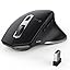 Amazon.com: iClever Wireless Mouse with Bluetooth or USB Receiver, 5 ...