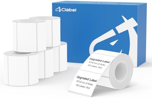 Amazon.com : Qilery 4 Roll 2 Inch Thermal Label Sticker 2000 Labels ...