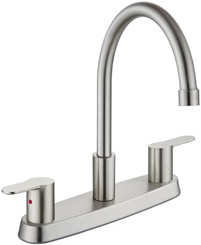 Kingston Brass FB2121NDL 7-11/16-Inch in Spout Reach NuvoFusion 8-Inch ...