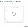 Moen Chateau Chrome Single Handle 4-Hole Kitchen Faucet with Protege ...