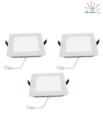12W LED Concealed Panel Light with adopter, Pack of 3 Lights, White,2 year warranty : Amazon.in