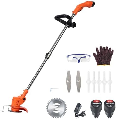 Amazon.com : BESUFY 12V Cordless Weed Wacker, Cordless String Trimmer ...