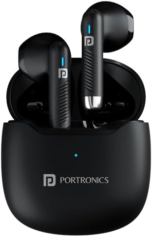 Portronics Harmonics Twins S3 Smart Tws Bluetooth 5.2 in Ear Earbuds ...