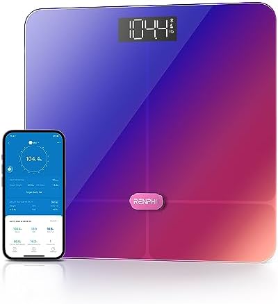 Amazon.com: RENPHO Smart Scale with Lights to Remind Weighing, FSA HSA ...