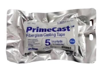 Prime Cast Fiberglass Casting Tape - 5 in x 4 yds (10.2 cm x 3.6m) Blue ...